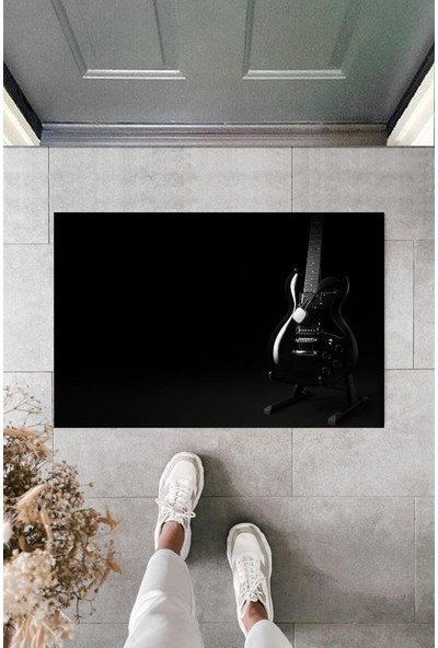 Avm Trendi Dijital Elektro Gitar Siyah Kapı Paspası Dış Mekan Paspas PS1054 Avm Trendi Dijital Elektro Gitar Siyah Kapı Paspası Dış Mekan Paspas PS1054