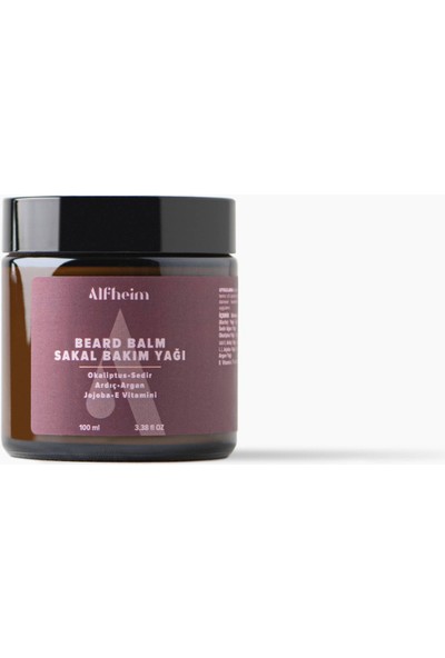 Alfheim Alfheim beard Balm/ Sakal Bakım Balmı/ Yeni Tüyleri Teşvik Eder/ Güçlendirir/ Uzamasına Yardımcı OLUR/100 Ml Alfheim Alfheim beard Balm/ Sakal Bakım Balmı/ Yeni Tüyleri Teşvik Eder/ Güçlendirir/ Uzamasına Yardımcı OLUR/100 Ml