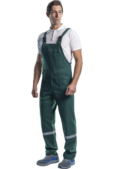 Şensel, Reflektörlü Bahçıvan Tulum, Koyu Yeşil-8E1921- Üniforma