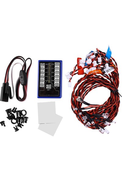 Shuai Yan 12 LED Yanıp Sönen Parlak Işık Strobe Lambaları Kiti Sistemi 1/10 1/8 Tamıya Eksenel SCX10 Traxxas Trx4 Rc Paletli Dift Araba Shuai Yan 12 LED Yanıp Sönen Parlak Işık Strobe Lambaları Kiti Sistemi 1/10 1/8 Tamıya Eksenel SCX10 Traxxas Trx4 Rc Paletli Dift Araba