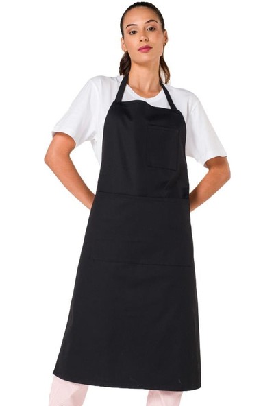 Şensel, Ön Önlük, Siyah, Boyundan Askılı -93E2550- Mutfak-Garson