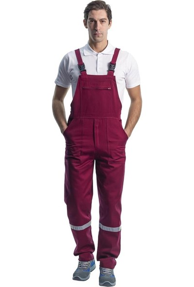 Şensel, Reflektörlü Bahçıvan Tulum, Bordo -8E1915- Üniforma Şensel, Reflektörlü Bahçıvan Tulum, Bordo -8E1915- Üniforma