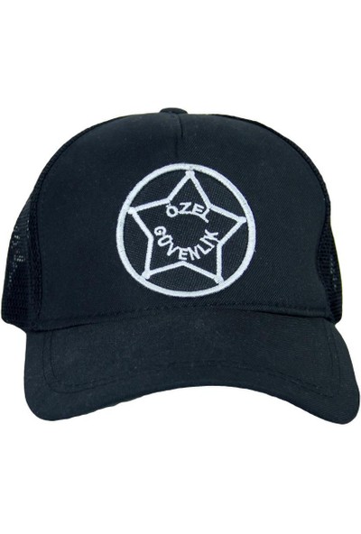 Özel Güvenlik Şapkası, Siyah, Yazlık (110E150) Şapka, Güvenlik