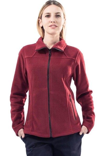 Şensel, Kadın Polar Mont, Bordo -99E315- Cepli, Outdoor Şensel, Kadın Polar Mont, Bordo -99E315- Cepli, Outdoor