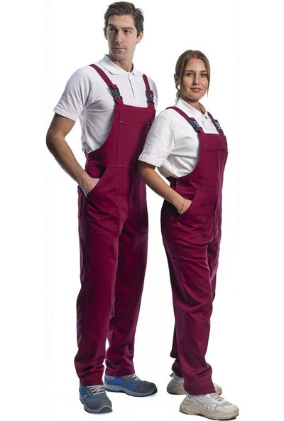 Şensel, Bahçıvan Tulum, Bordo -8E415- Üniforma, Askılı Tulum Şensel, Bahçıvan Tulum, Bordo -8E415- Üniforma, Askılı Tulum