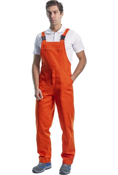 Şensel, Bahçıvan Tulum, Turuncu -8E405- Askılı Tulum, Üniforma Şensel, Bahçıvan Tulum, Turuncu -8E405- Askılı Tulum, Üniforma