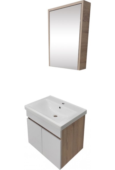 Karen Banyo Amasra 60 cm Banyo Dolabı Sonomo Meşe Karen Banyo Amasra 60 cm Banyo Dolabı Sonomo Meşe