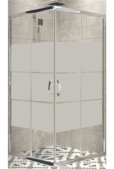 Durul Duşakabin 90x90 cm Kare Parlak Profil 5mm Kumlama Box Desen Cam Yükseklik 190 cm Durul Duşakabin 90x90 cm Kare Parlak Profil 5mm Kumlama Box Desen Cam Yükseklik 190 cm