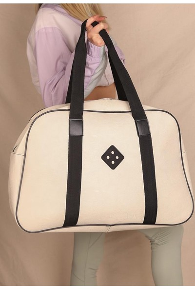 Bpm Kait Beyaz Cilt Seyahat Çantası