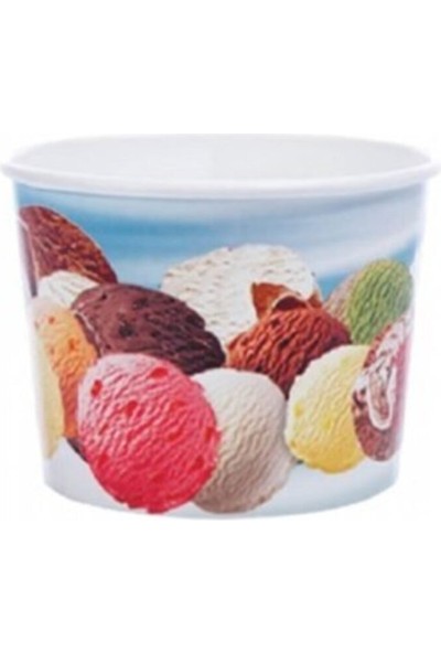 Piyop Karton Dondurma Kasesi Büyük 200 cc 50 Adet