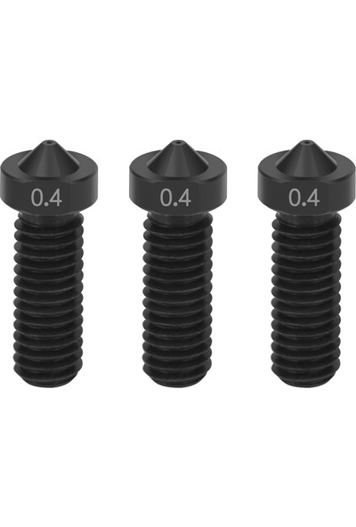 Shuai Yan 3D Yazıcı Aksesuarları E3D Nozul Sertleştirilmiş Çelik Kalıp Çelik Süper Sert 1.75/0.4mm Nozul (3 Adet) Shuai Yan 3D Yazıcı Aksesuarları E3D Nozul Sertleştirilmiş Çelik Kalıp Çelik Süper Sert 1.75/0.4mm Nozul (3 Adet)