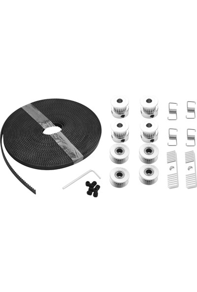 Shuai Yan 5MX6MM Gt2 Triger Kayışı +4 Adet 20 Diş 5mm Iç Çap Kasnak +4 Adet Avara + 4 Adet Gergi Yay Torsiyonu +2 Adet Dişli Kelepçe Montaj ve Alyan Anahtar 3D Yazıcı Için Shuai Yan 5MX6MM Gt2 Triger Kayışı +4 Adet 20 Diş 5mm Iç Çap Kasnak +4 Adet Avara + 4 Adet Gergi Yay Torsiyonu +2 Adet Dişli Kelepçe Montaj ve Alyan Anahtar 3D Yazıcı Için