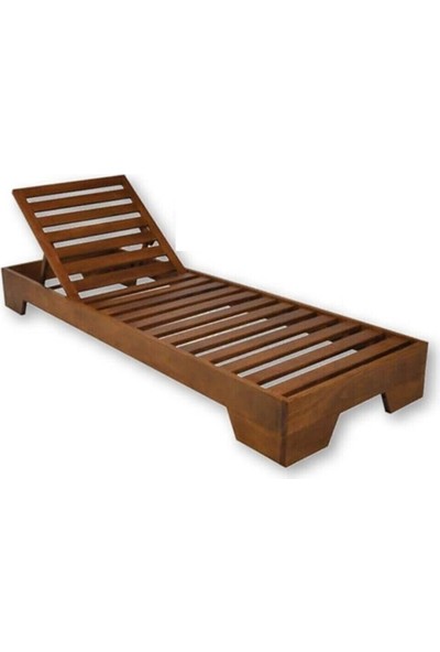 Nuca Dekor Nucadekor Ahşap Şezlong Klasik