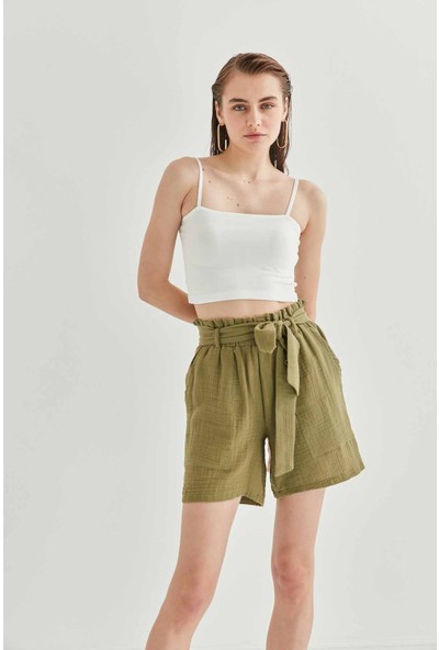 Vitrin Askılı Crop Pamuk Atlet