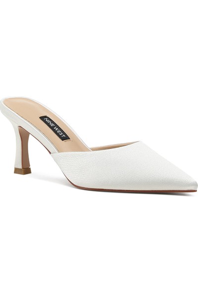 Nine West Vova 2fx Kırık Beyaz Kadın Topuklu Terlik