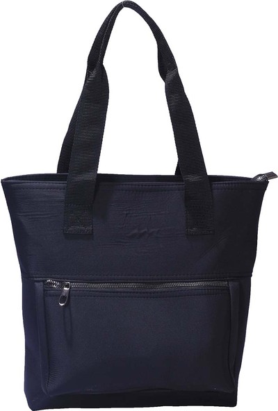 Hgvn Kadın Düz Büyük Boy Lacivert Omuz Çantası