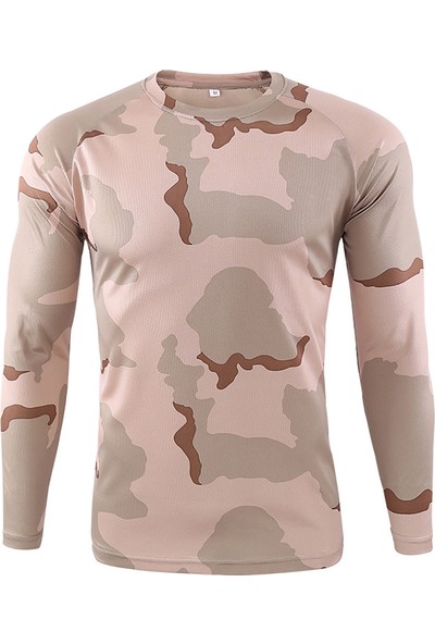 Farfi Sonbahar Gömlek Kamuflaj Büyük Dikiş Açık Ter Emme Erkek T-Shirt Iş Için (Yurt Dışından) Farfi Sonbahar Gömlek Kamuflaj Büyük Dikiş Açık Ter Emme Erkek T-Shirt Iş Için (Yurt Dışından)
