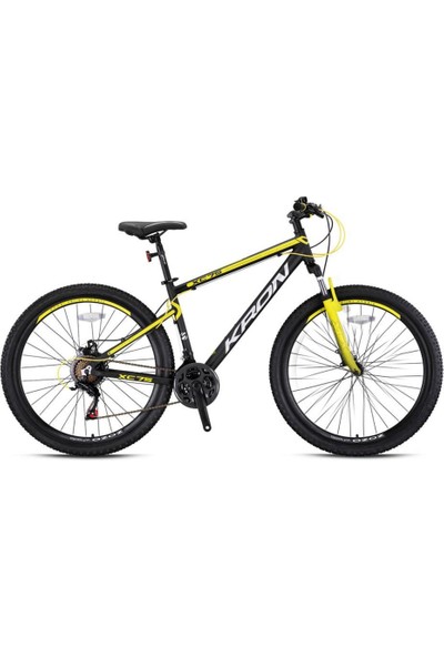 Kron Xc 75 V 27.5 Jant 21 Vites Dağ Bisikleti Mat Siyah-Gri-Açık Sarı 48CM