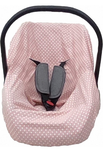 Mordesign Bebek Puset Çarşafı, %100 Pamuklu Kumaş, Puantiyeli, Pembe Renk Mordesign Bebek Puset Çarşafı, %100 Pamuklu Kumaş, Puantiyeli, Pembe Renk