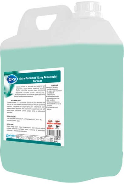 Oxy Extra Parfümlü Yüzey Temizleyici Turkuaz 5kg