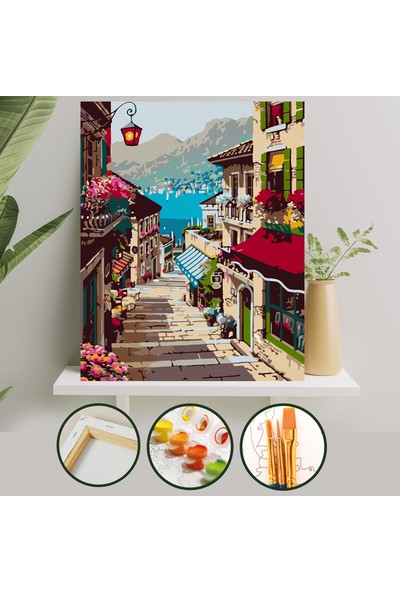 Palmiye Hobi Sanat Sayılarla Boyama Tuval Seti Fırça Boya Dahil (Çıtalı) 40X50 cm - Yaz Adımları Palmiye Hobi Sanat Sayılarla Boyama Tuval Seti Fırça Boya Dahil (Çıtalı) 40X50 cm - Yaz Adımları