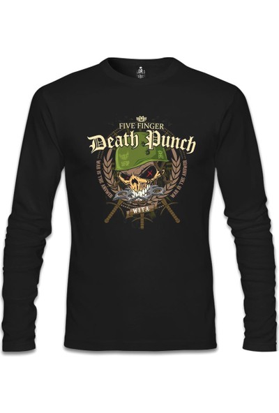 Five Finger Death Punch Poster - Warhead Siyah Erkek Sweatshirt Five Finger Death Punch Poster - Warhead Siyah Erkek Sweatshirt