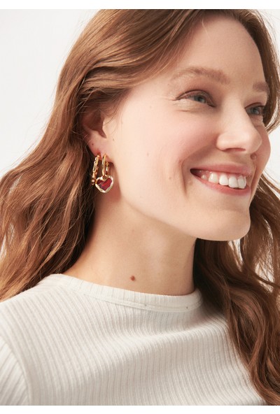 Mavi Kadın Altın Rengi Küpe Seti 1910248-71325