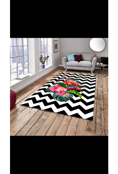 Meka Home Flamingo Model Kadife Lastikli Halı Örtüsü Meka Home Flamingo Model Kadife Lastikli Halı Örtüsü