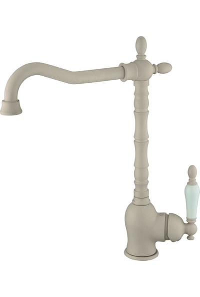 Gpd Tek Gövde Eviye Bataryası Retro Krem Granit Renk MTE180-KG Gpd Tek Gövde Eviye Bataryası Retro Krem Granit Renk MTE180-KG