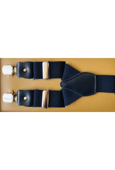 Kemer Sepeti Lacivert Pantolon Askısı 3 Klipsli
