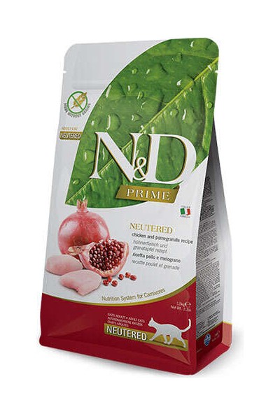 N&D Nd Prime Tahılsız Tavuk Nar Kısırlaştırılmış Kedi Maması 1,5 kg