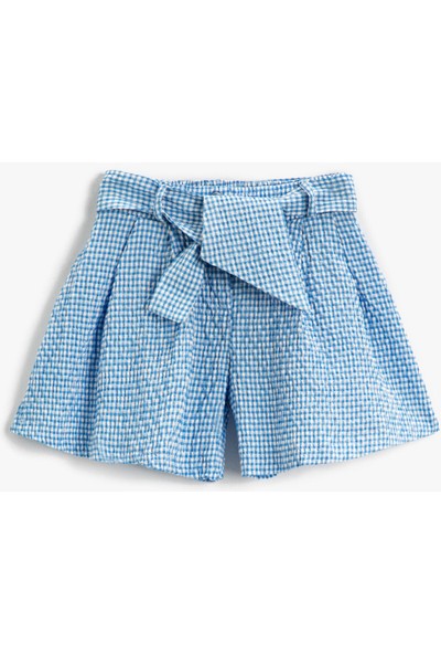 Koton Pötikare Desenli Şort Kemerli