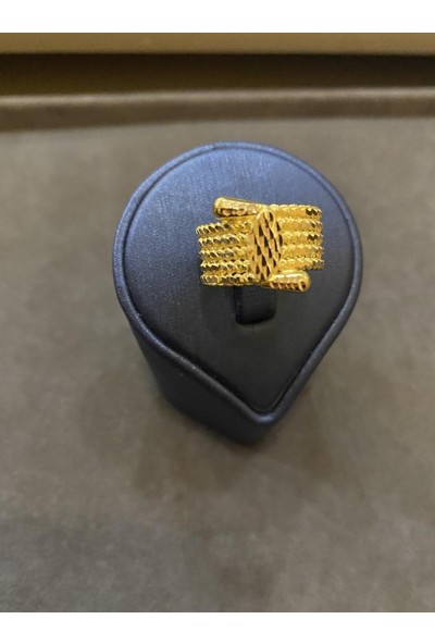 Şevik Takı Tasarım 22 Ayar Sıralı Burma Yüzük Beş Sıralı