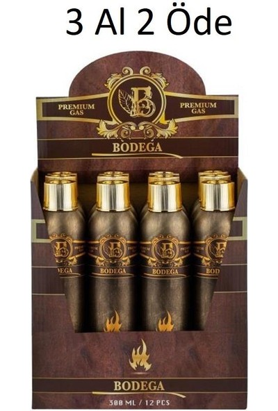 Bodega Premium Butane Gas 300ml 3 Al 2 Öde Bodega Premium Butane Gas 300ml 3 Al 2 Öde