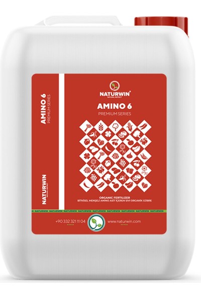 Naturwin Amino 6 (Sıvı Amino Asit) Organik Gübre 20 Litre