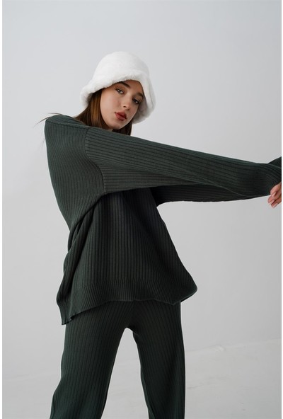 MyLove Butik Fitilli Triko Takım