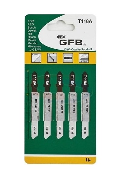 Gfb Metal Dekupaj Ağzı T118-A (5'li Paket) -2250 Gfb Metal Dekupaj Ağzı T118-A (5'li Paket) -2250