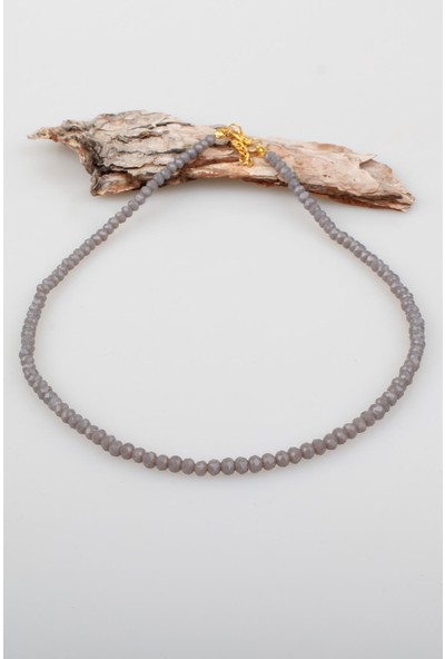 Madame Concept Otantik Gri Çek Kristal Boncuk Kolye Madame Concept Otantik Gri Çek Kristal Boncuk Kolye