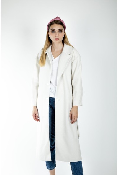 Oynoo Fashion Bej Kaşe Kaban