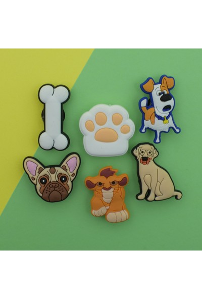 İnvitro Medikal Sevimli Köpekler Crocs Terlik Süsü 6'lı Set İnvitro Medikal Sevimli Köpekler Crocs Terlik Süsü 6'lı Set