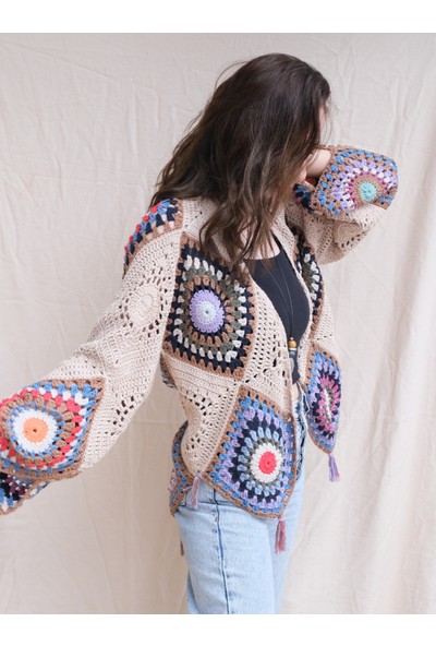 Handmade Krem Hırka