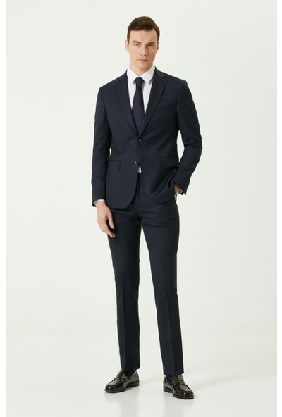 Network California Lacivert Yün Takım Elbise