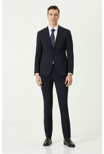 Network California Lacivert Yün Takım Elbise