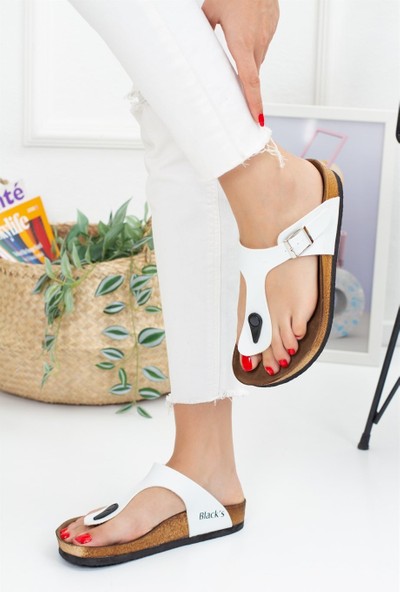 7erbilden Nadi Beyaz Terlik