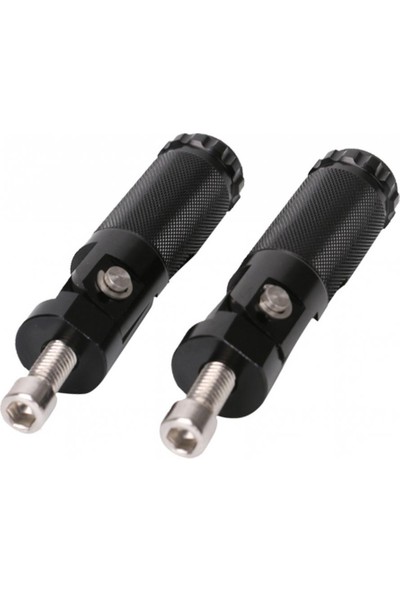 2 Adet Alüminyum Motosiklet Motocross Ayak Kazık Footrest Footpegs Siyah 2 Adet Alüminyum Motosiklet Motocross Ayak Kazık Footrest Footpegs Siyah