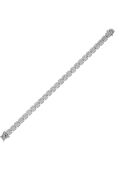 Apelda Gümüş Diamond Baget Bileklik