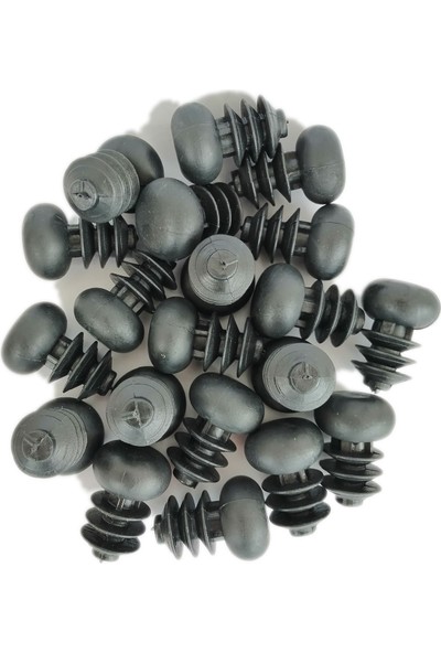 Aska Sandalye Profil Ayak Pabucu Ayak Tapa Takozu Iç 19 Mm (20 Adet)