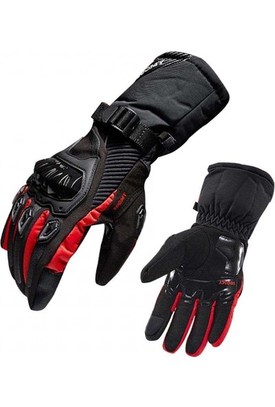 Motosiklet Rider Koruyucu Eldiven Dokunmatik Ekran Kış Sıcak Su Geçirmez M L Kırmızı Xxl Motosiklet Rider Koruyucu Eldiven Dokunmatik Ekran Kış Sıcak Su Geçirmez M L Kırmızı Xxl