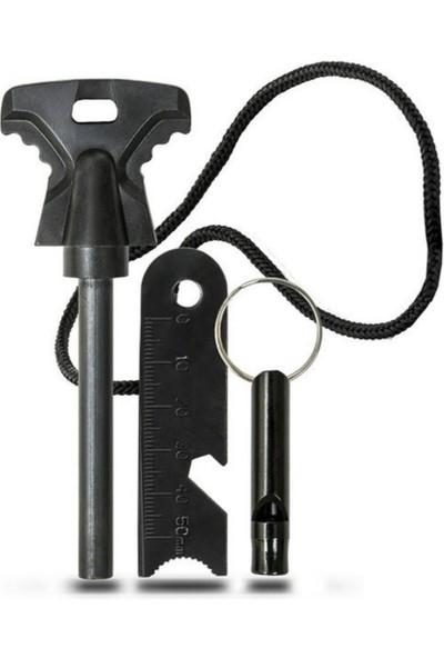 Epazzar 2 Adet Kamp Çakmağı Ateş Yakma Magnezyum Çakmaktaşı Kit + Düdük Epazzar 2 Adet Kamp Çakmağı Ateş Yakma Magnezyum Çakmaktaşı Kit + Düdük