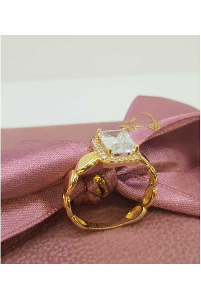 Altın Alalım Baget Taşlı Altın Yüzük